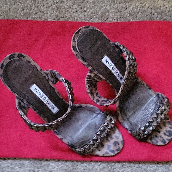 Manolo Blahnik | Shoes | Manolo Blahnik 6 Leopard Stud | Poshmark
